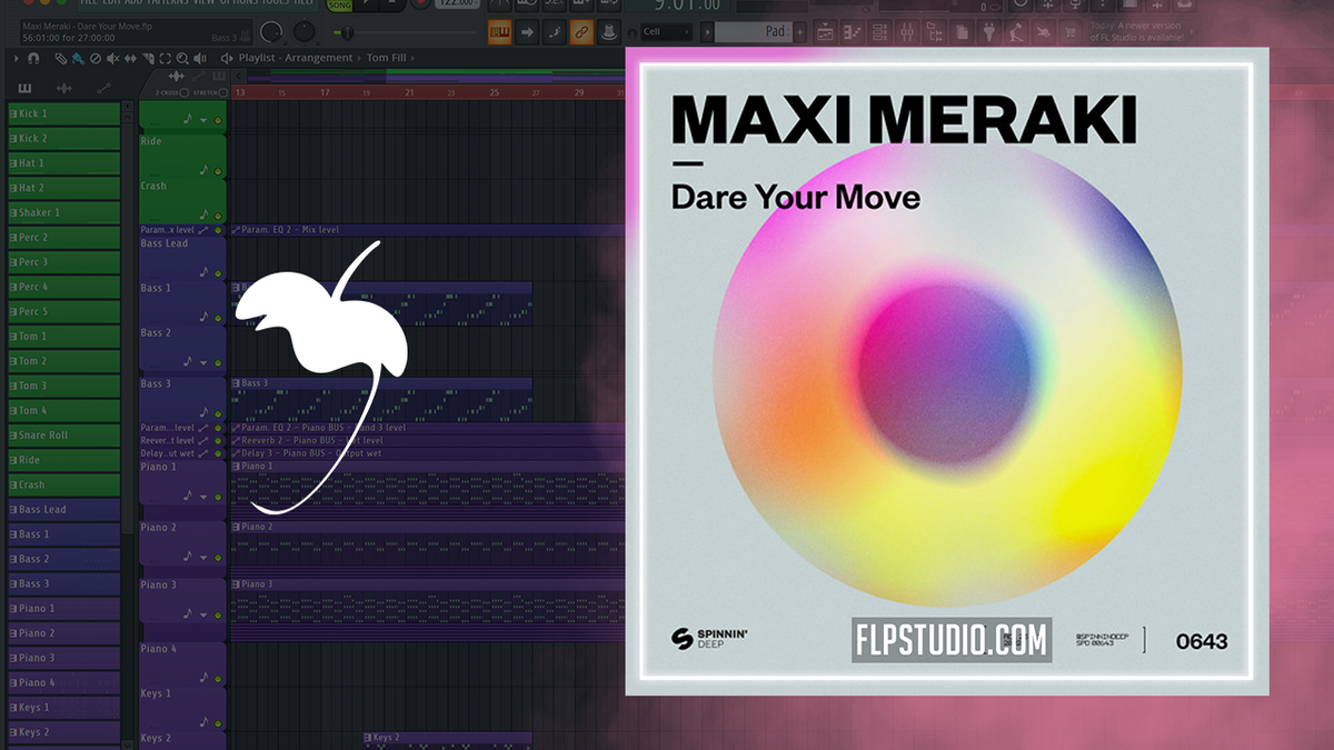 Maxi Meraki - Dare Your Move FL Studio Remake (Piano House) – FLP Studio
