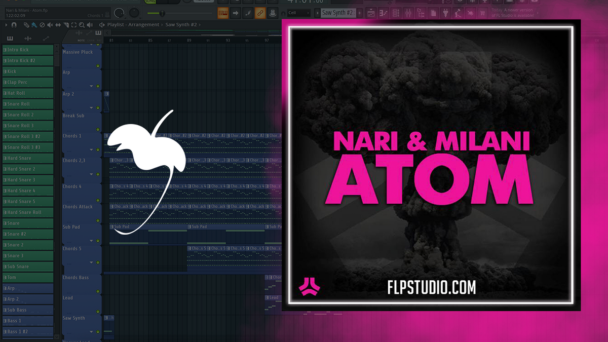 Nari & Milani - Atom FL Studio Remake (Progressive House) – FLP Studio