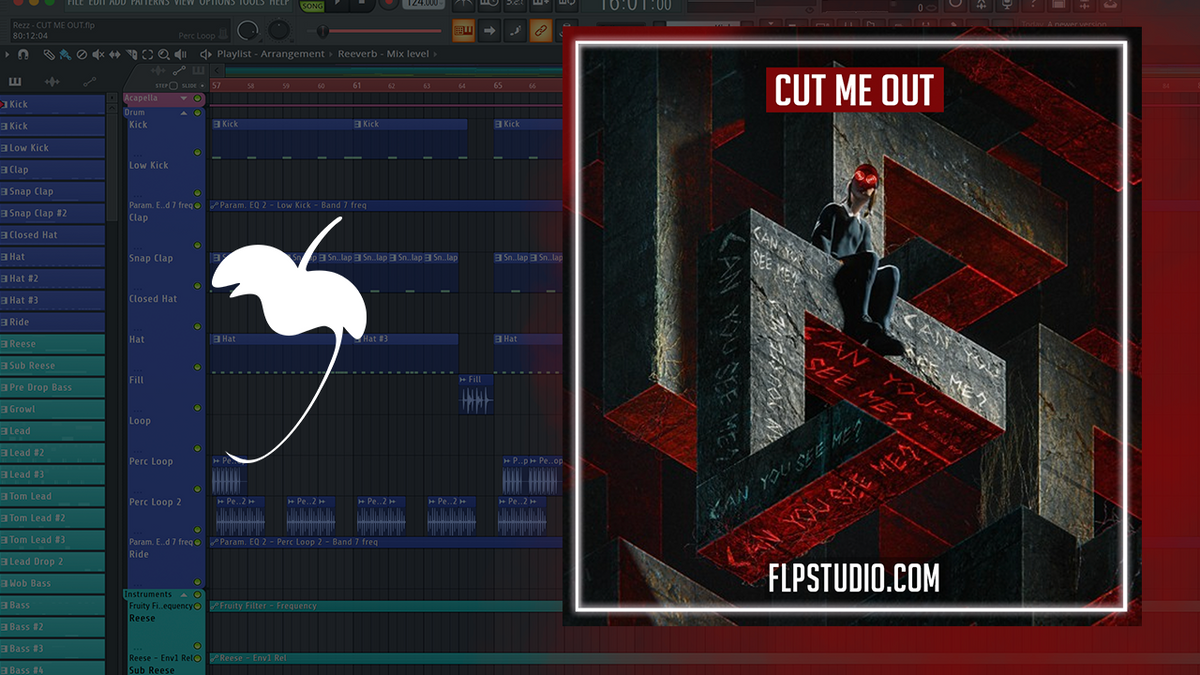 Rezz - CUT ME OUT FL Studio Remake (Dubstep) – FLP Studio
