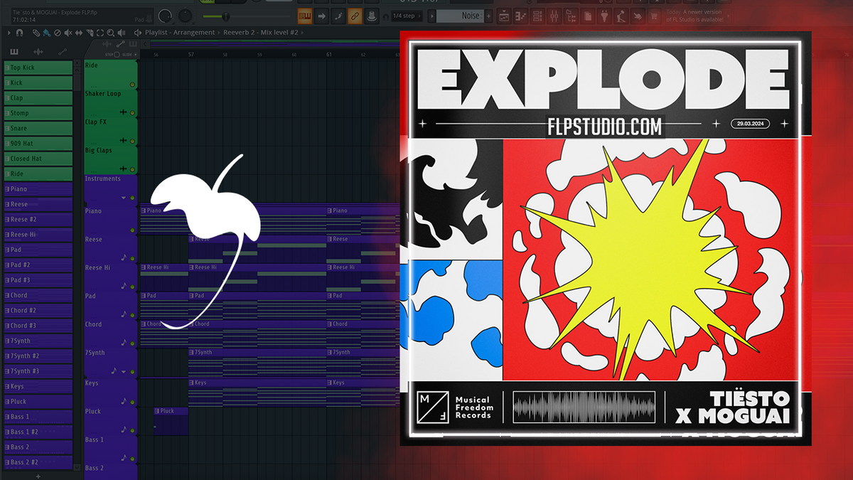 Tiësto & MOGUAI - Explode FL Studio Remake (Mainstage) – FLP Studio