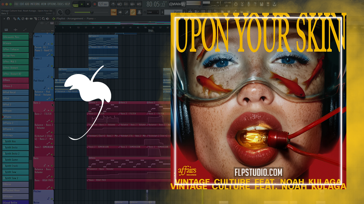 Vintage Culture feat. Noah Kulaga - Upon Your Skin FL Studio Remake (M ...