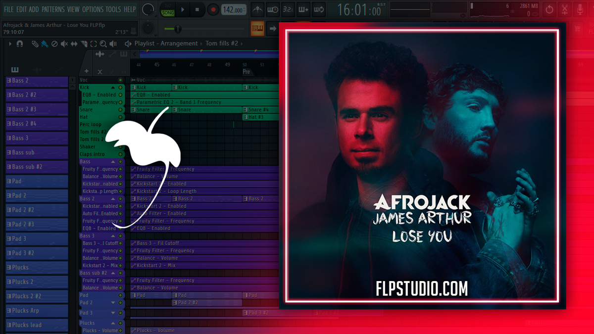 Afrojack & James Arthur - Lose You FL Studio Remake (Dance) – FLP Studio
