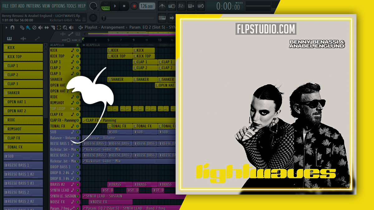 Benny Benassi & Anabel Englund - Lightwaves FL Studio Remakes (Dance) – FLP Studio