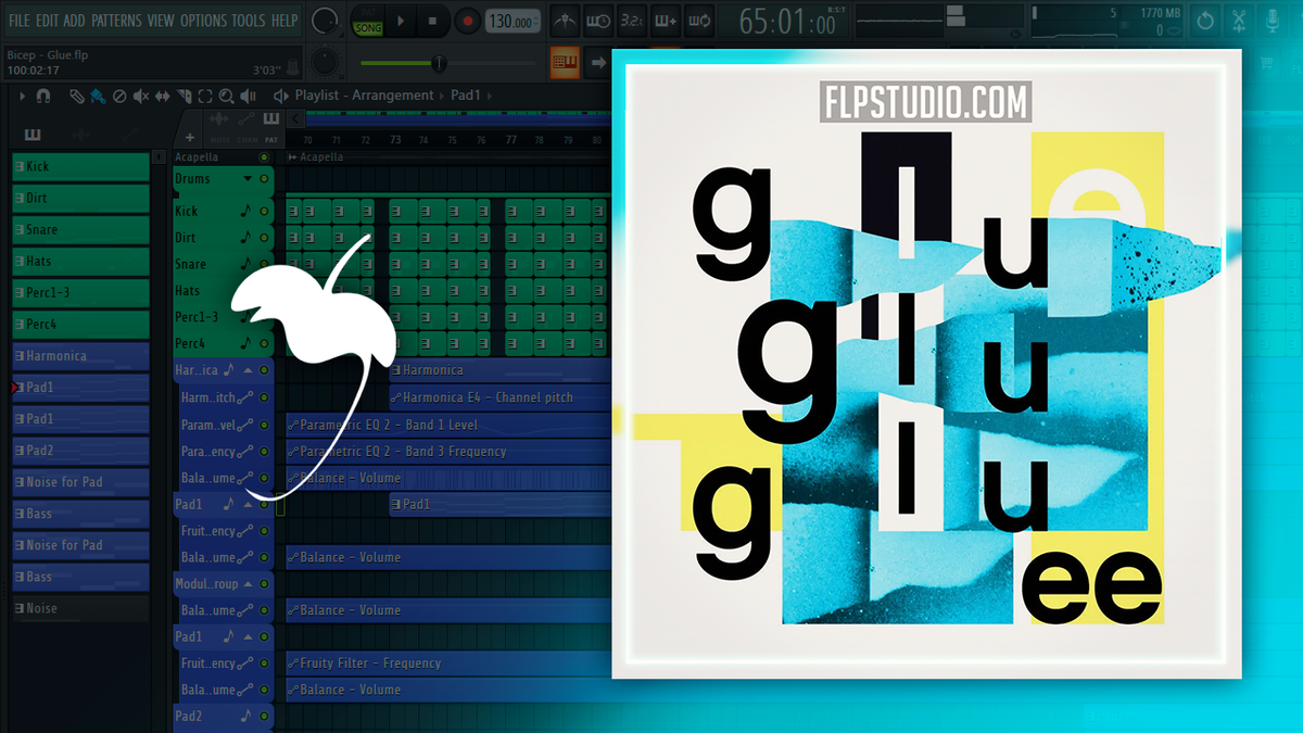 Bicep - Glue FL Studio Remake (Breakbeat) – FLP Studio