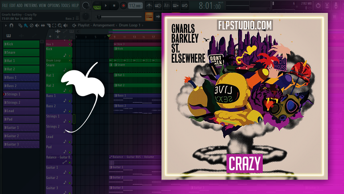 Gnarls Barkley - Crazy FL Studio Remake (Pop) – FLP Studio