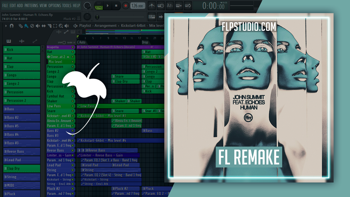 John Summit feat. Echoes - Human FL Studio Remake (Dance) – FLP Studio