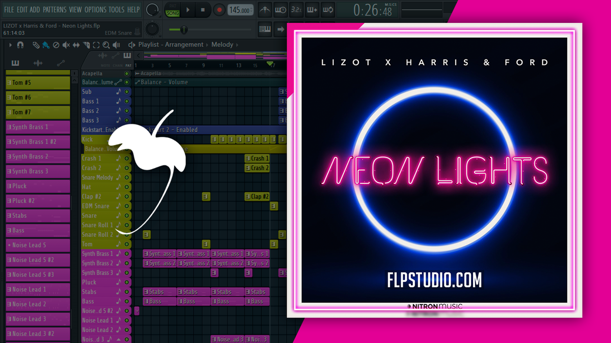 LIZOT x Harris & Ford - Neon Lights FL Studio Remake (Dance) – FLP Studio