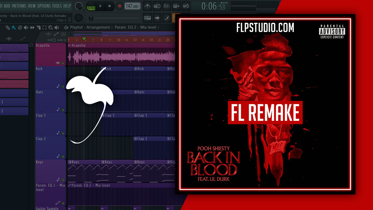 FREE Pooh Shiesty - Back in blood ft Lil Durk Fl Studio Remake (Hip-Ho ...