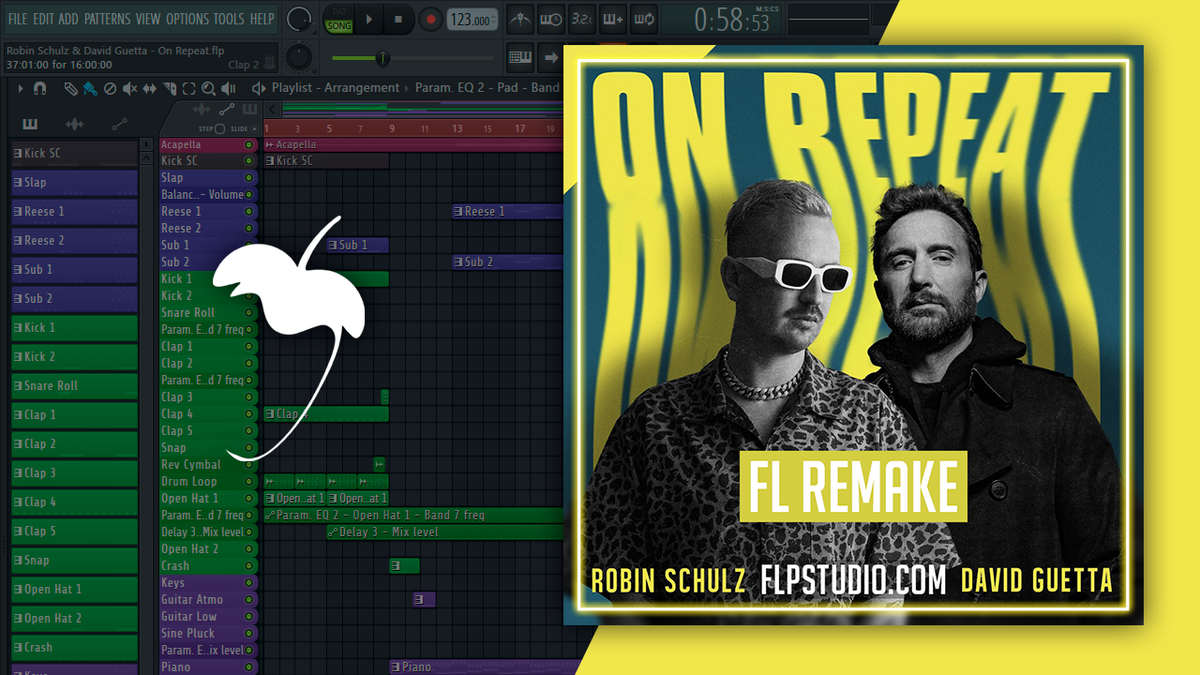 Robin Schulz & David Guetta - On Repeat FL Studio Remake (Dance) – FLP ...