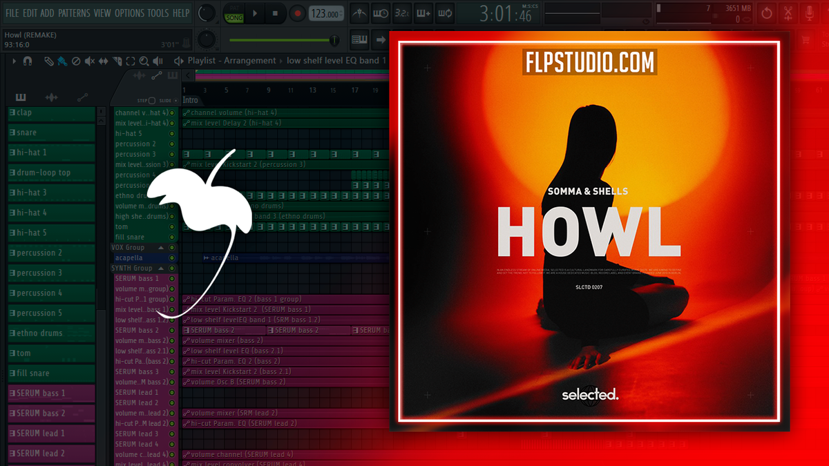 SOMMA & Shells - Howl FL Studio Remake (Techno) – FLP Studio