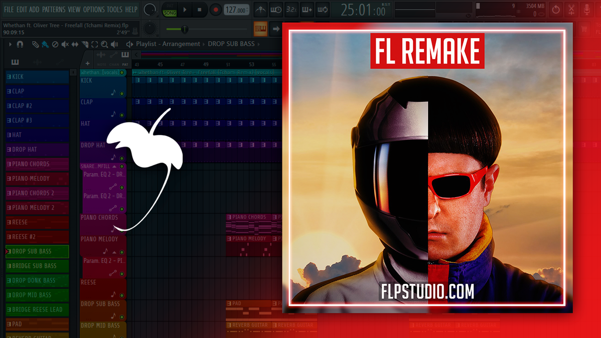 Whethan ft. Oliver Tree - Freefall (Tchami Remix) FL Studio Remake (Ho ...